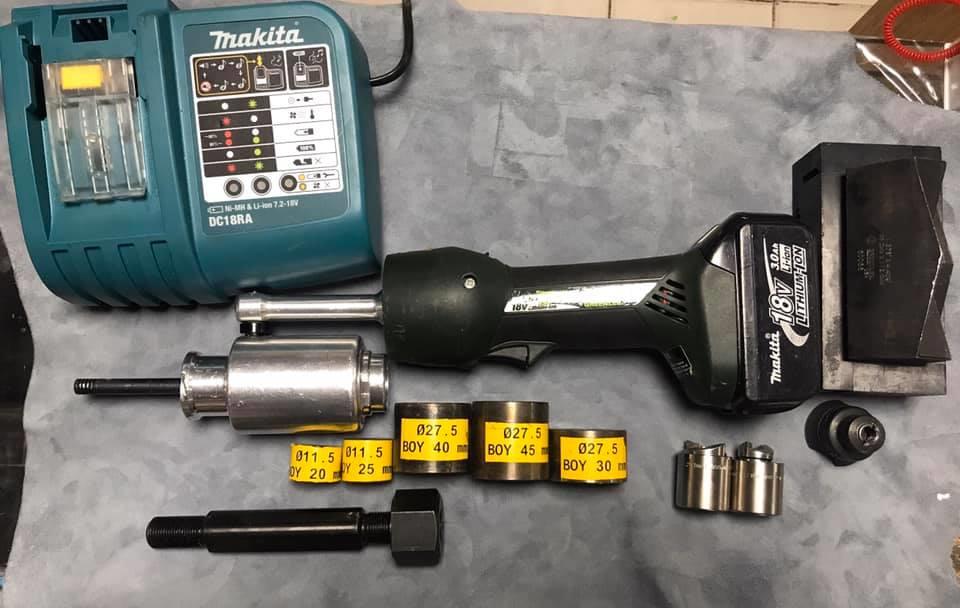 Gator Makita Greenlee 18v Şarjlı Hidrolik Panç Punch Komple Set