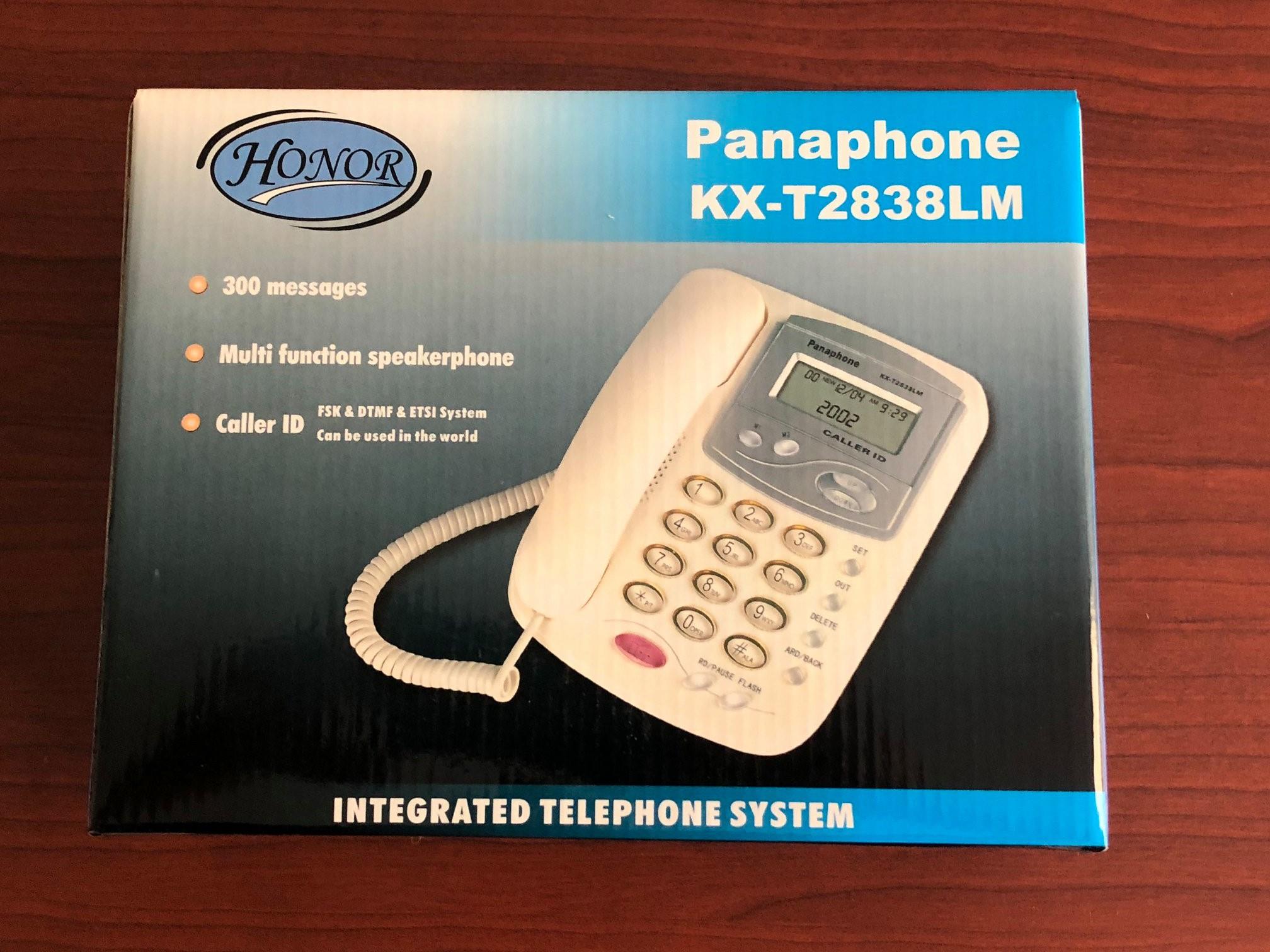 Panaphone KX-T2838LM Masaüstü Kablolu Ev Telefonu (Mavi)